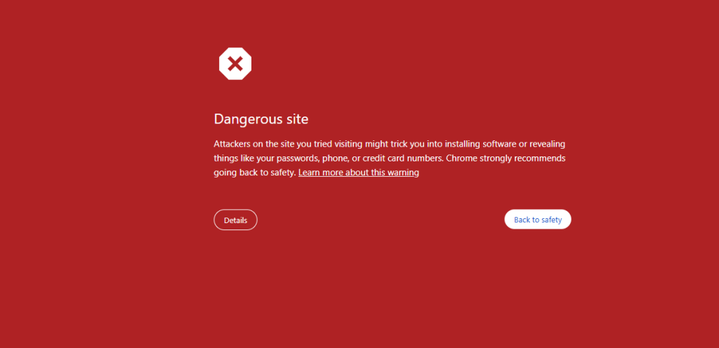 Chrome's "Dangerous Site" Warning: Meaning & How to Fix